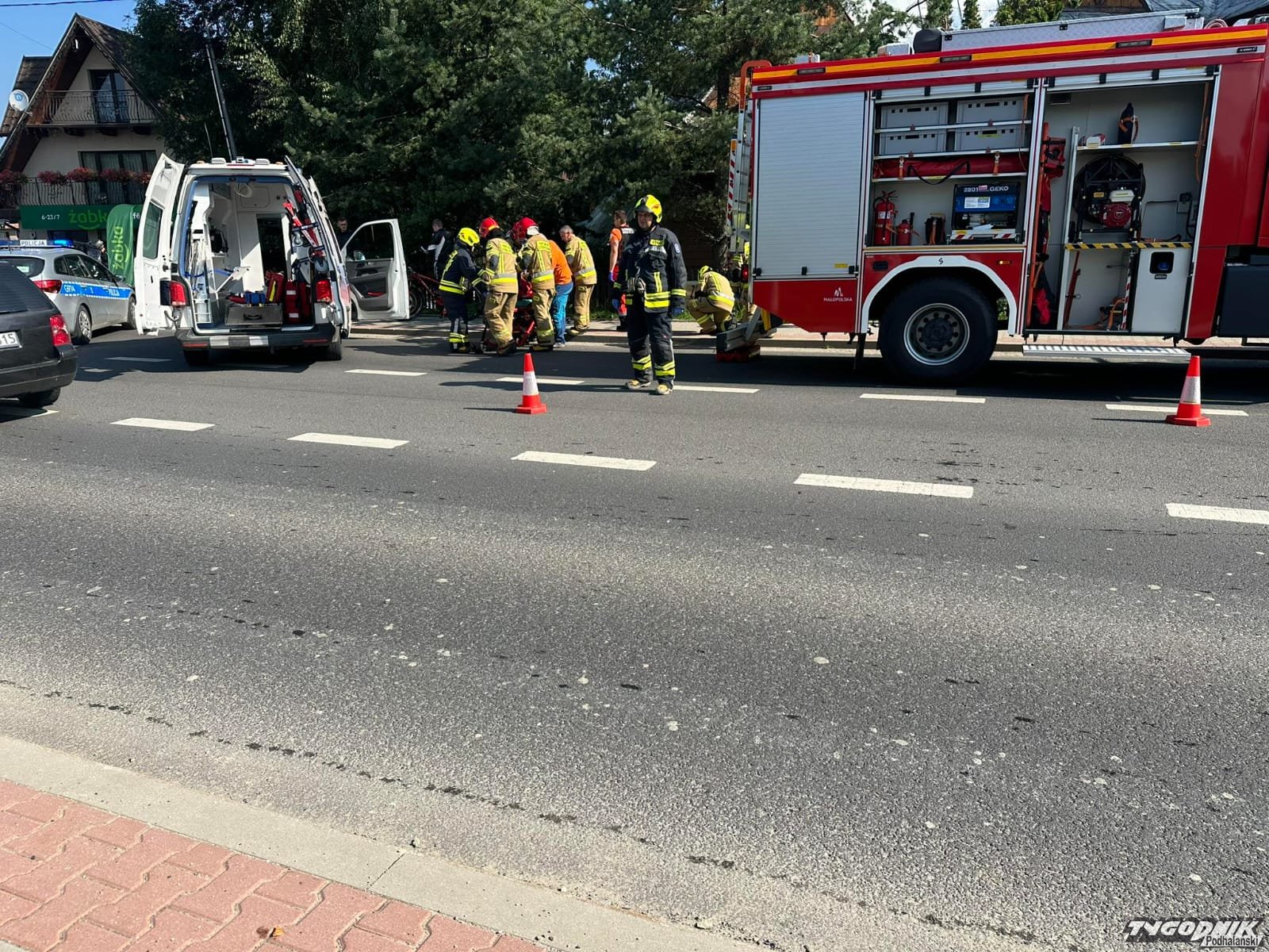 [24tp.pl] Wypadek motocyklisty w Białym Dunajcu