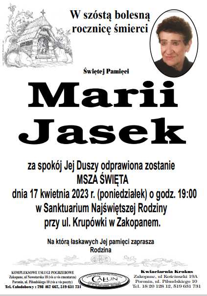 [24tp.pl] Maria Jasek (ROCZNICA)