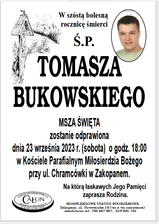 [24tp.pl] Tomasz Bukowski, rocznica