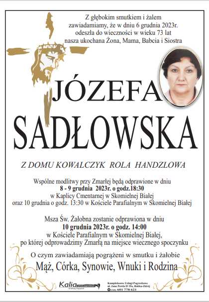 [24tp.pl] Józefa Sadłowska